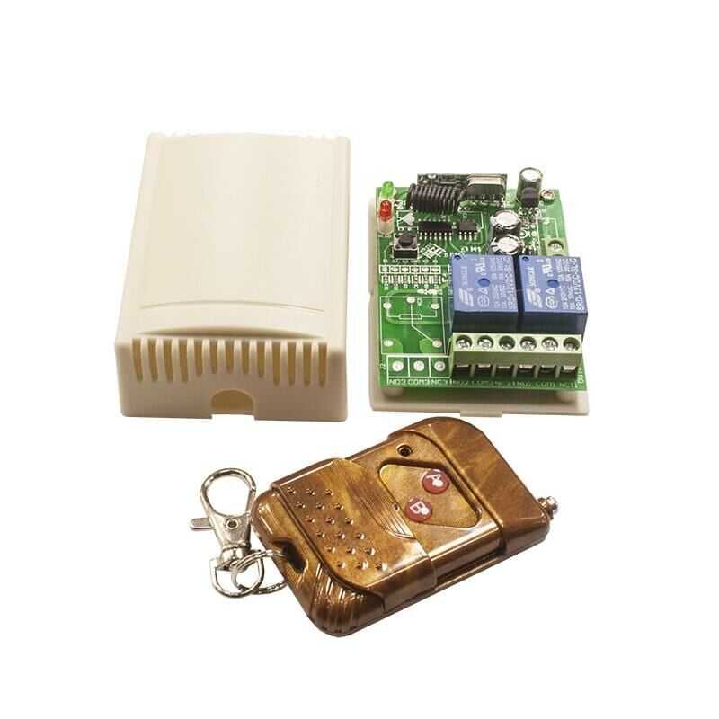 2 Channel 12V RF Module Receiver Transmitter with Remote Control ...