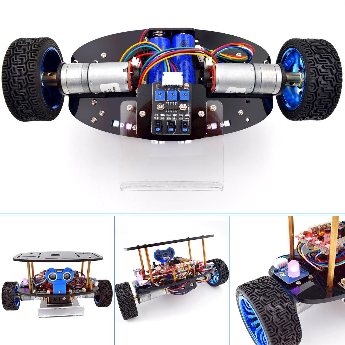 Self Balancing Robot Chassis With Wheel And Encoder Motors – Electronic ...