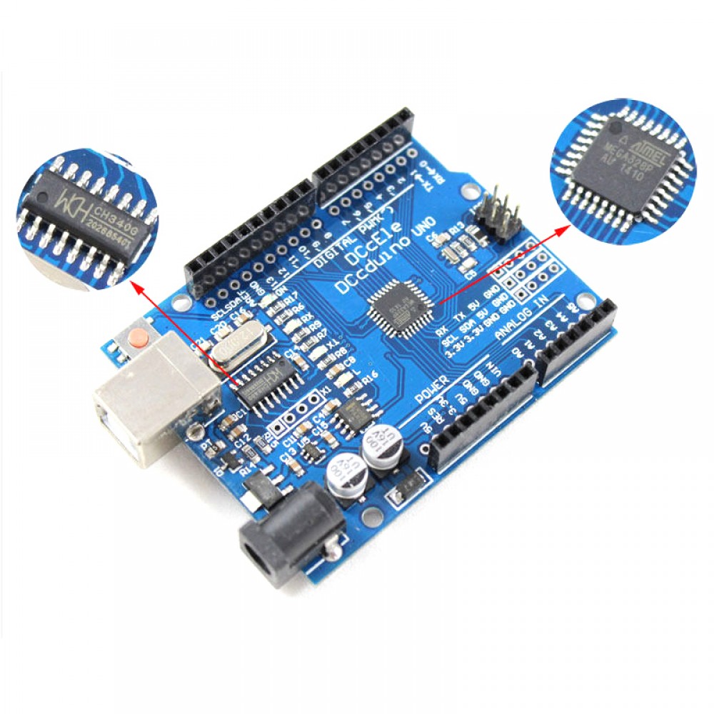 Arduino Uno R3 Smd Board Kit Without Usb Cable – Electronic Solution