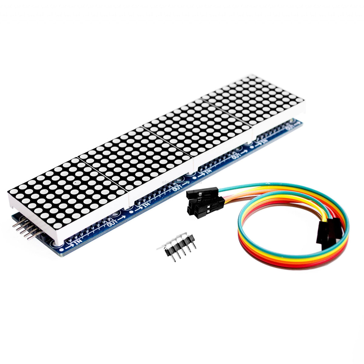 MAX7219 Dot LED Matrix 4×1 Module MCU Control Unit – Electronic Solution