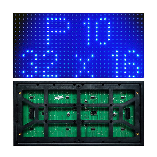 SMD P10 single blue color LED module led panels,LED matrix 32x16, indo ...
