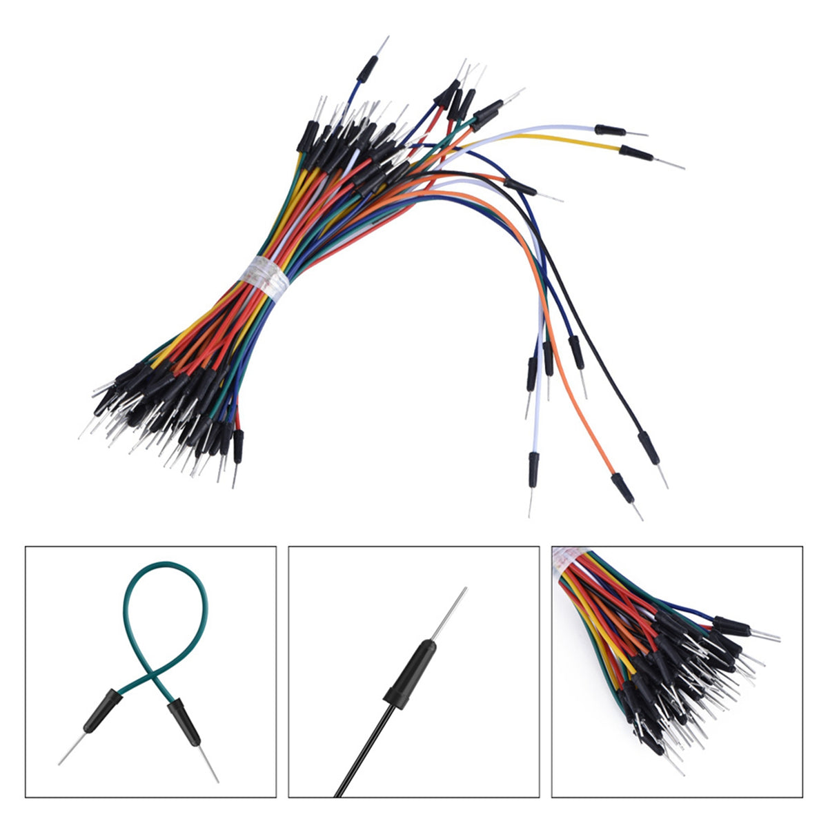 65pcs Jump Wire Cable Male To Male Jumper Wire For Arduino Breadboard ...