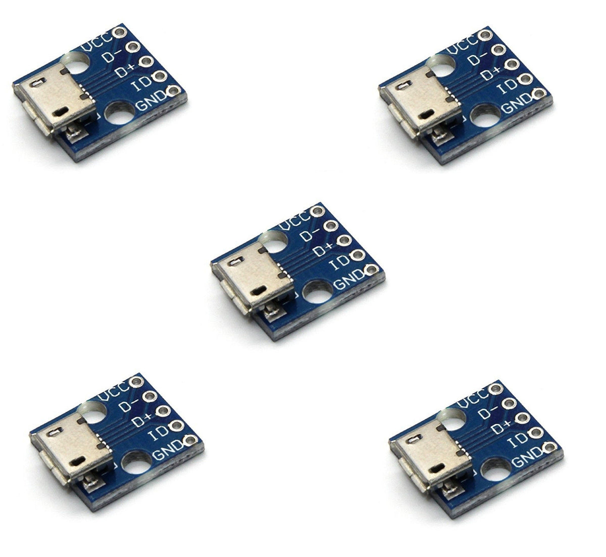 Female Micro Usb To Dip 5-pin Bread Board Power Supply Breadboard Powe ...